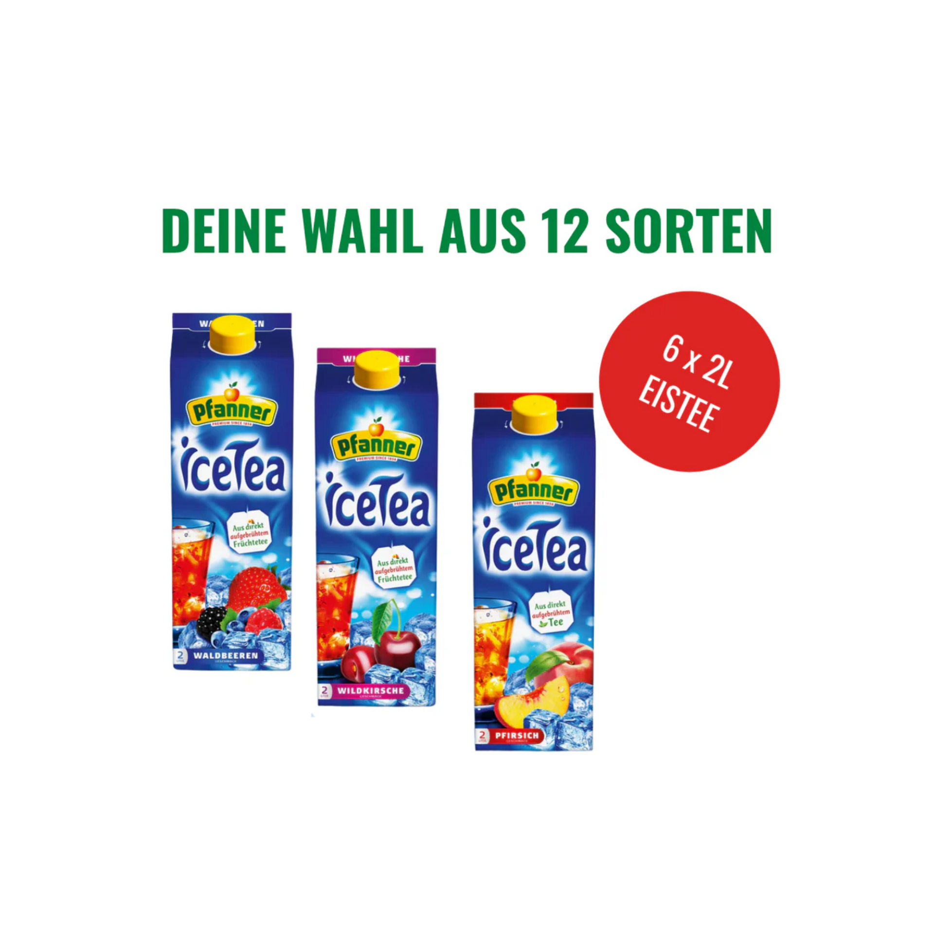 Pfanner - Design Mich - Eistee Heidelbeere - 6x2L – Pfanner-Getraenke.com