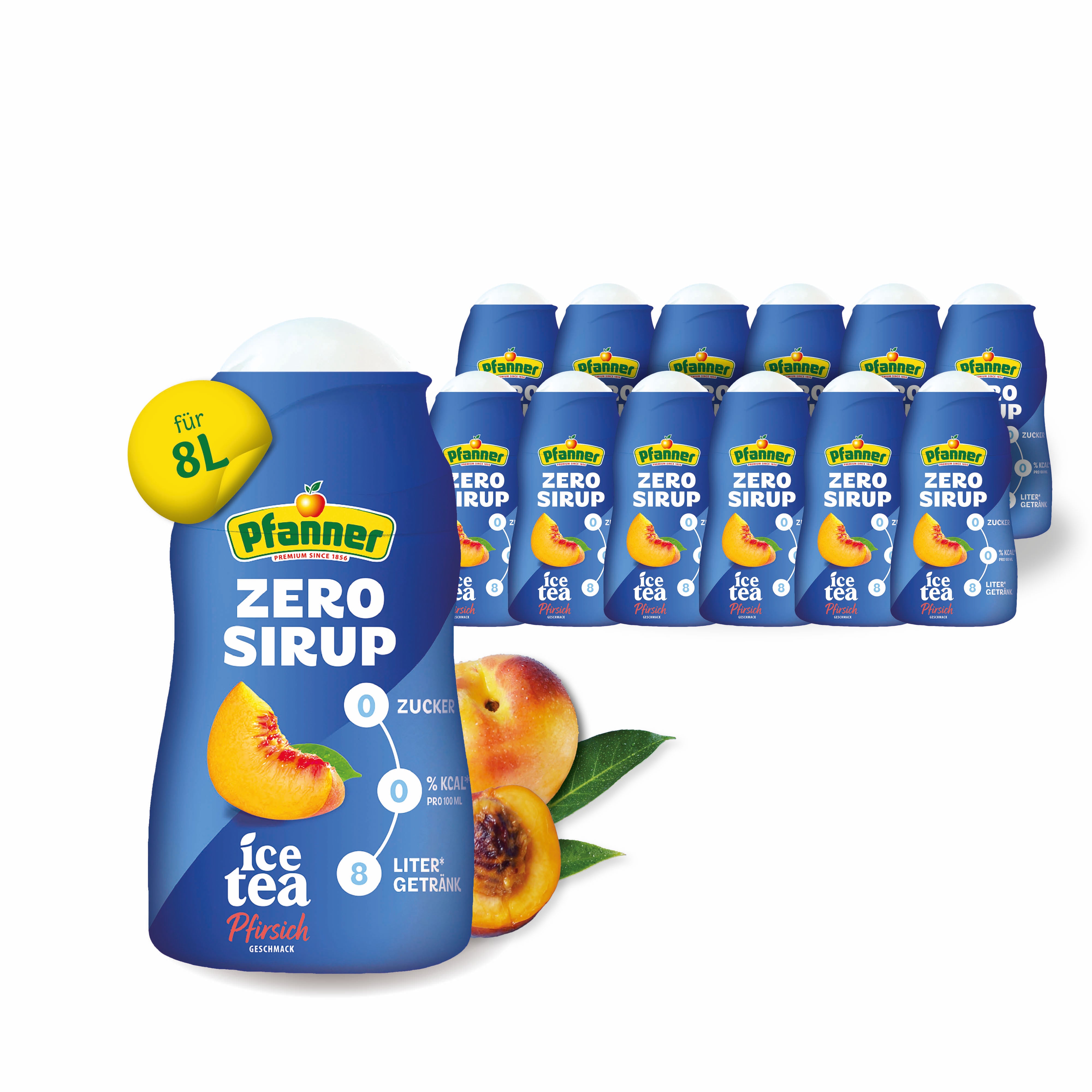 Pfanner Eistee Pfirsich Zero Sirup 1:140 (57ml) – Pfanner-Getraenke.com